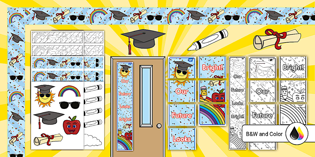 Our Future Looks Bright! Graduation Door Decorating Pack