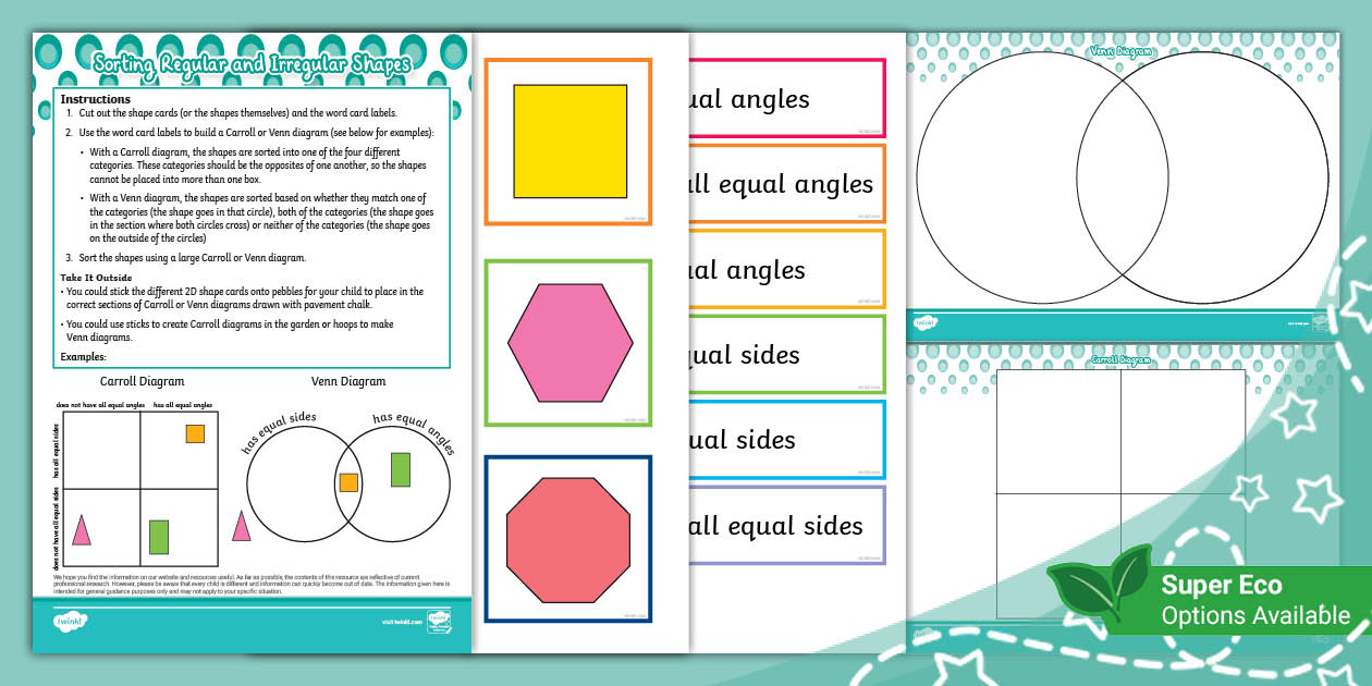 👉 Regular and Irregular Shapes Sorting Game | Parent Support