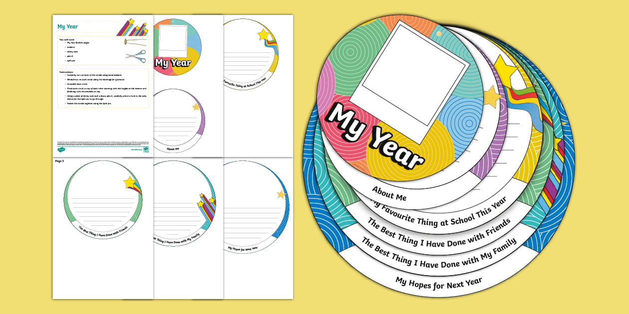 My Year Circles Booklet - Twinkl Writing (teacher made)
