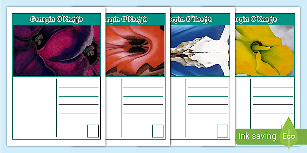 Free Georgia O'Keeffe Postcards for Kids: Download now!