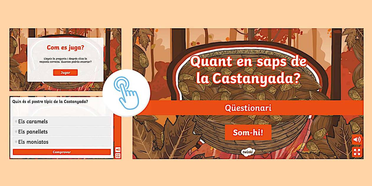 Qüestionari: Quant en saps de la Castanyada? - Twinkl Go - Català