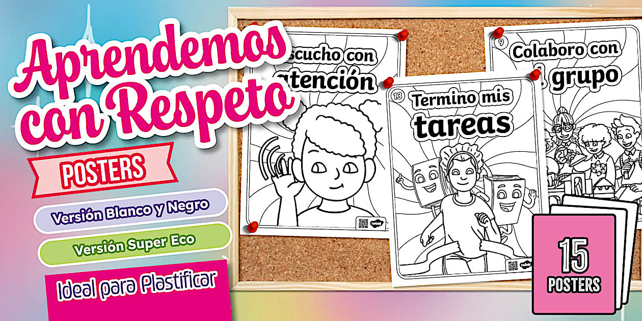 Póster Convivencia | Normas de Clase| Acuerdos| Expectativa