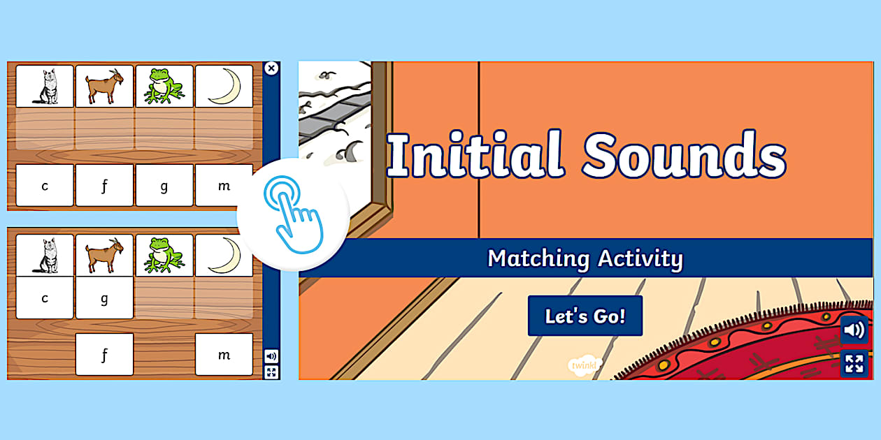Matching Initial Sounds Interactive Game | Twinkl Go!