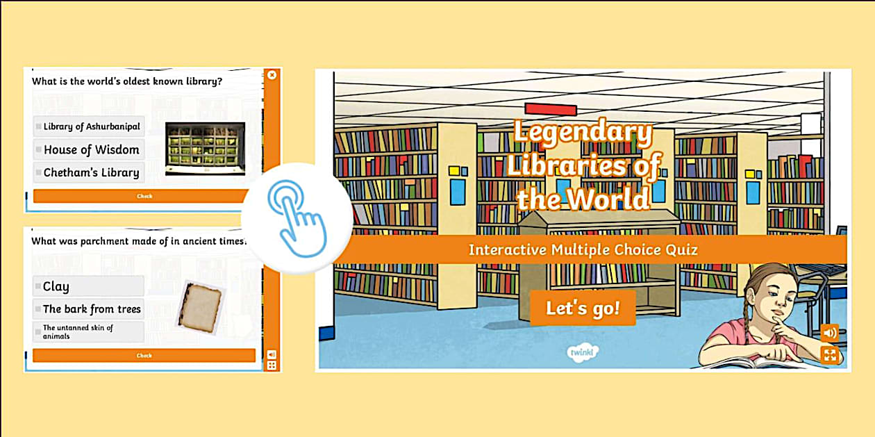 Legendary Libraries of the World Interactive Multiple Choice Quiz