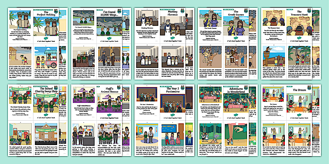 Phonics Level 6 Weeks 21-30 Mini Books (teacher made)