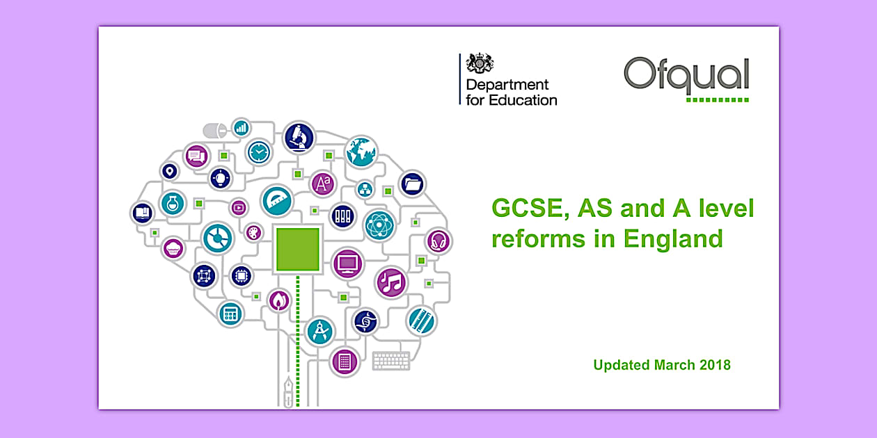 GCSE, AS and A Level Reforms in England: DfE Teacher Guidance (March 2018)