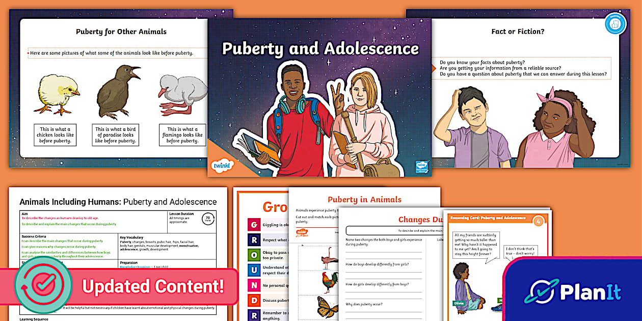 Science: Animals Including Humans: Puberty and Adolescence Year 5 Lesson 4