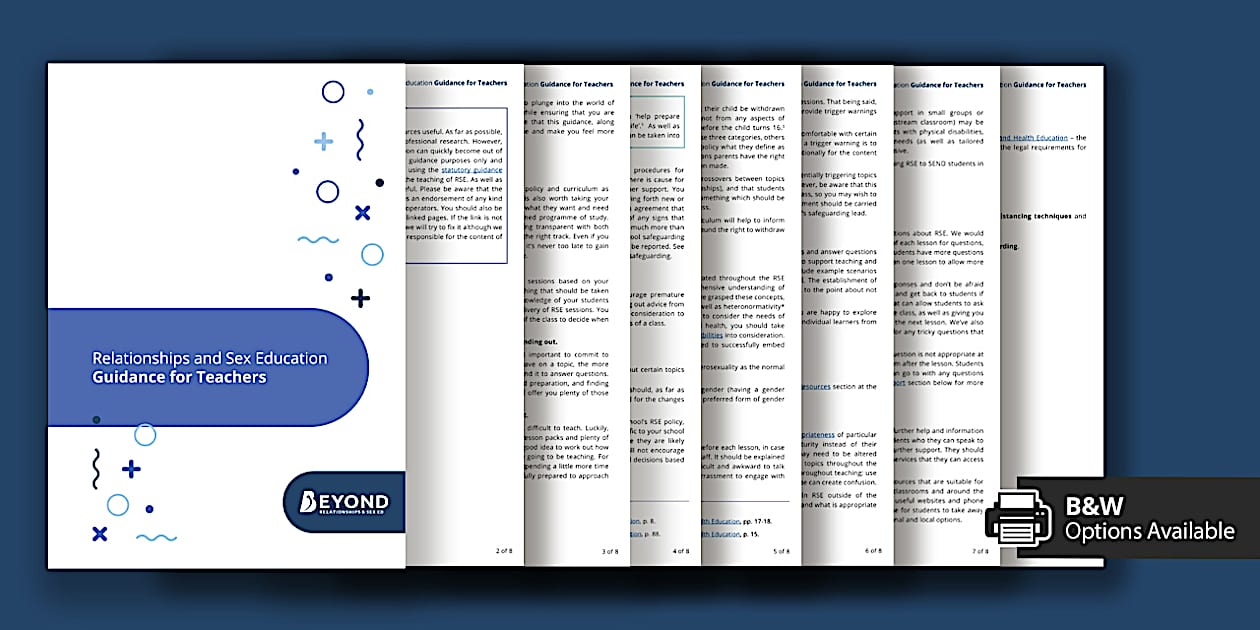 RSE Guidance | Relationships & Sex Education | Secondary RSE