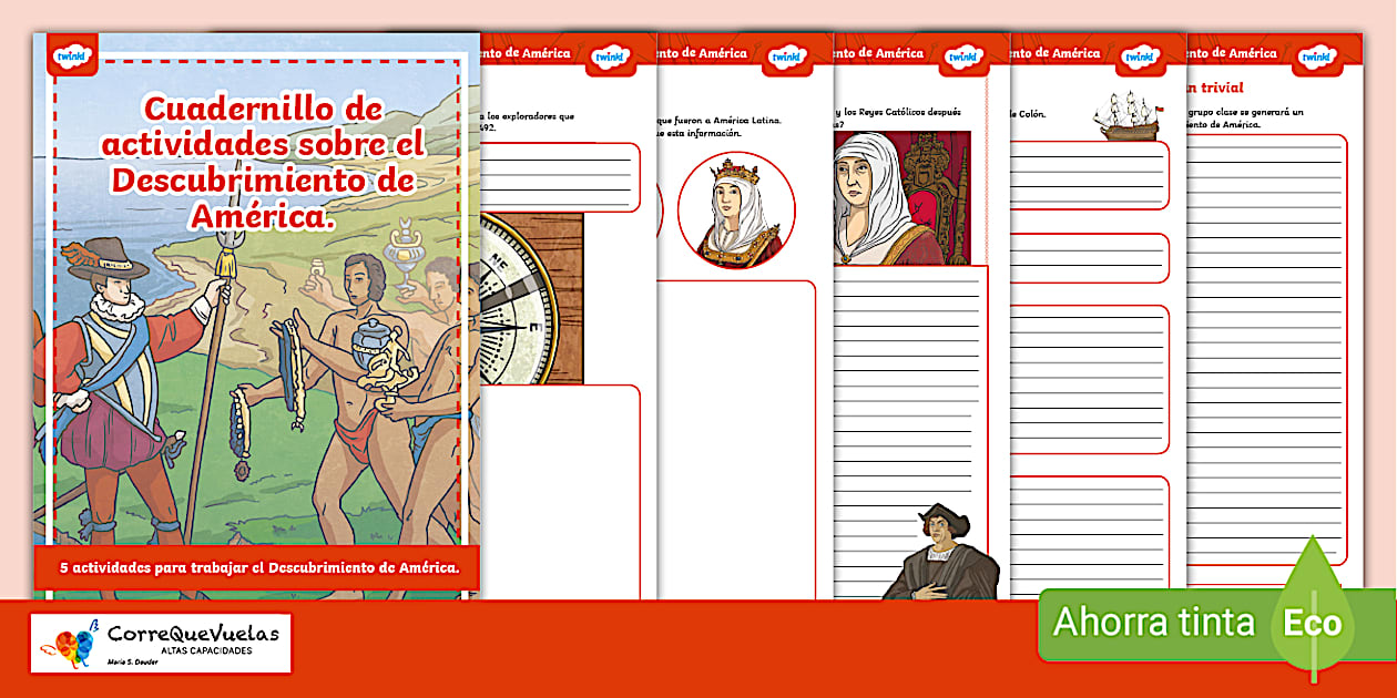 FREE! - Cuadernillo: 5 actividades para trabajar el Descubrimiento de ...