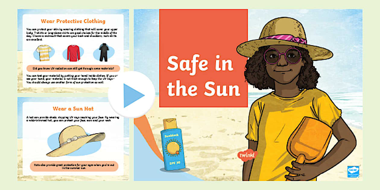 Safe in the Sun PowerPoint (teacher made) - Twinkl