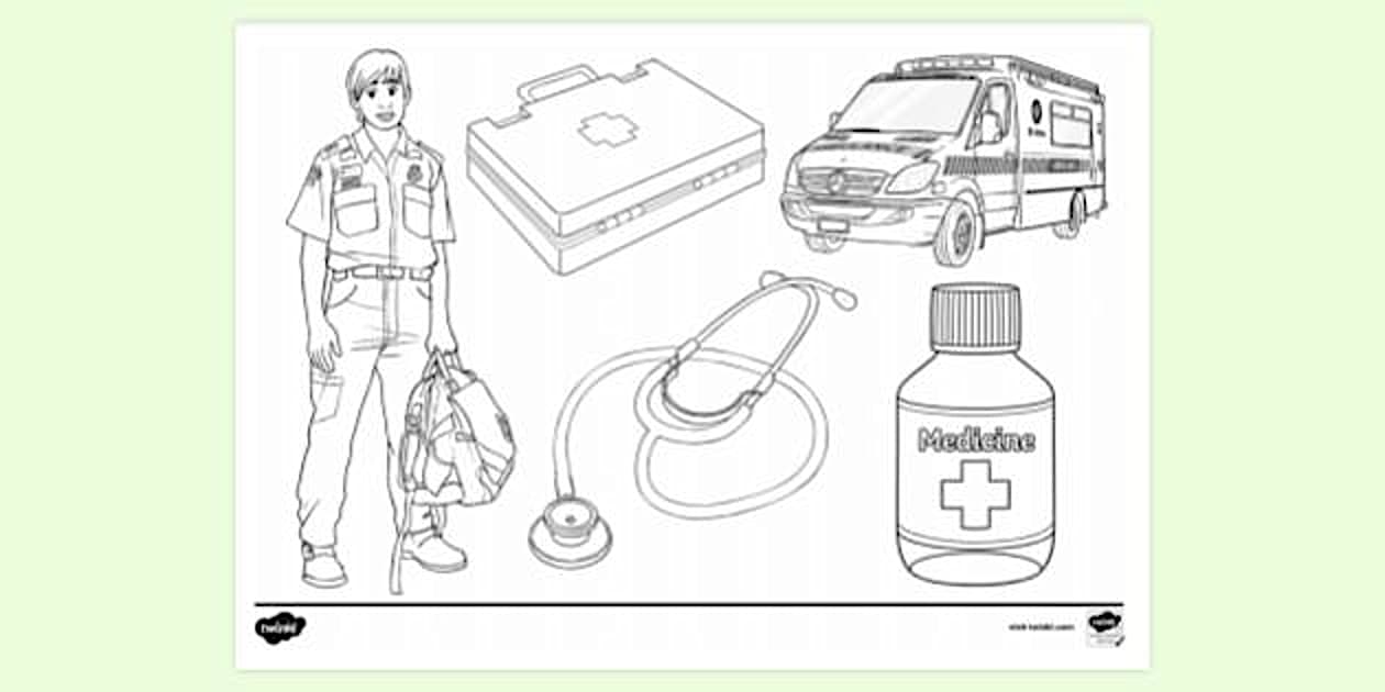 Medical Colouring | Colouring Sheets (teacher made) - Twinkl