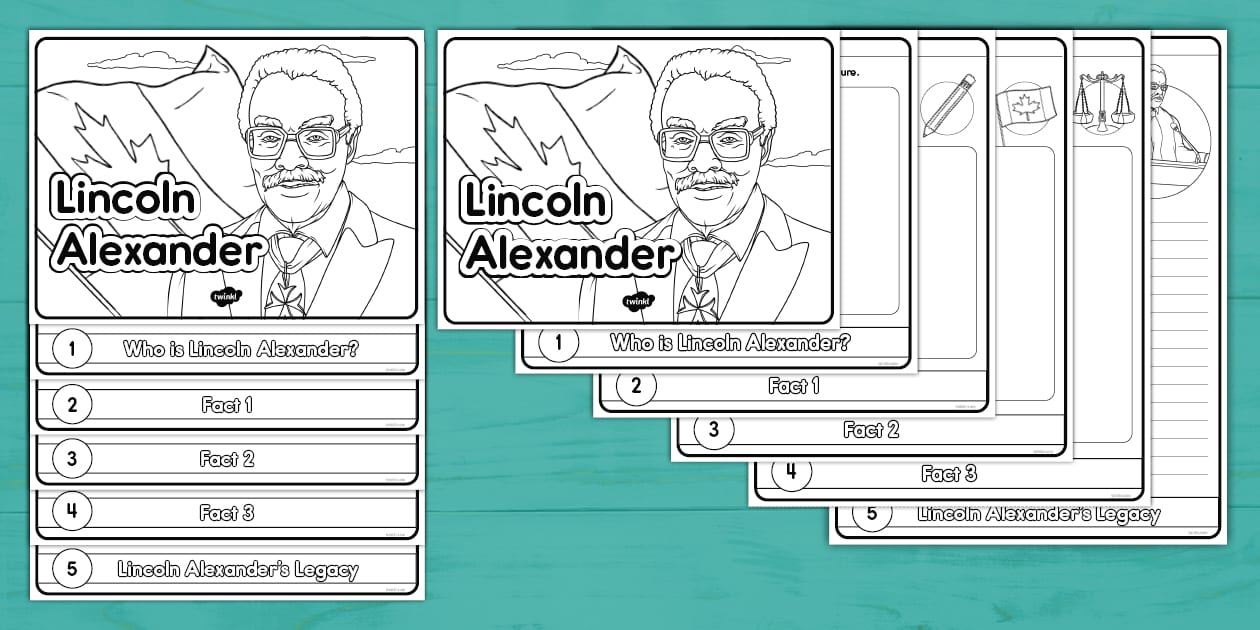 Lincoln Alexander Primary Flip Book (teacher made) - Twinkl