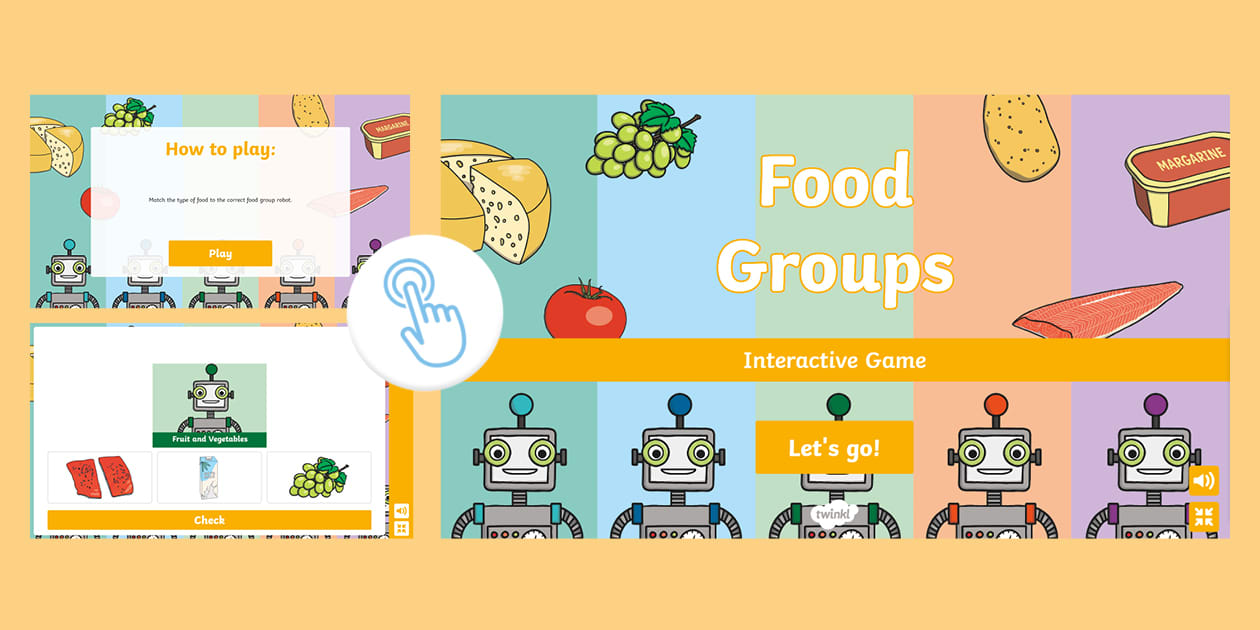 Food Groups Interactive Game | Twinkl (teacher made)