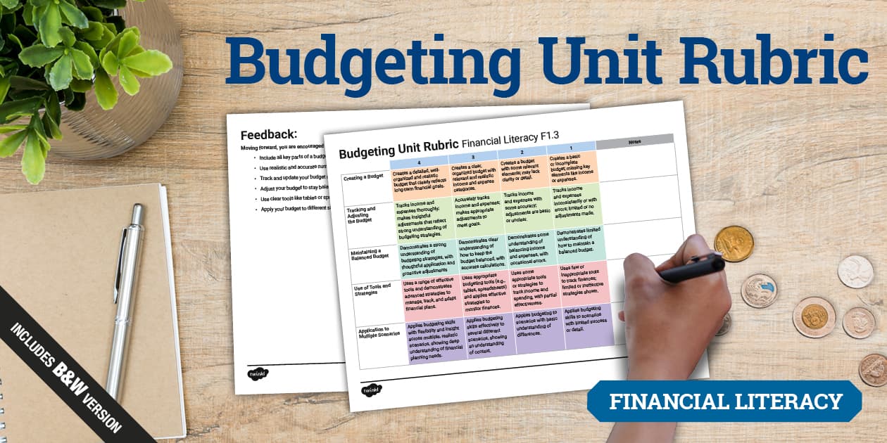 Budgeting Unit Rubric