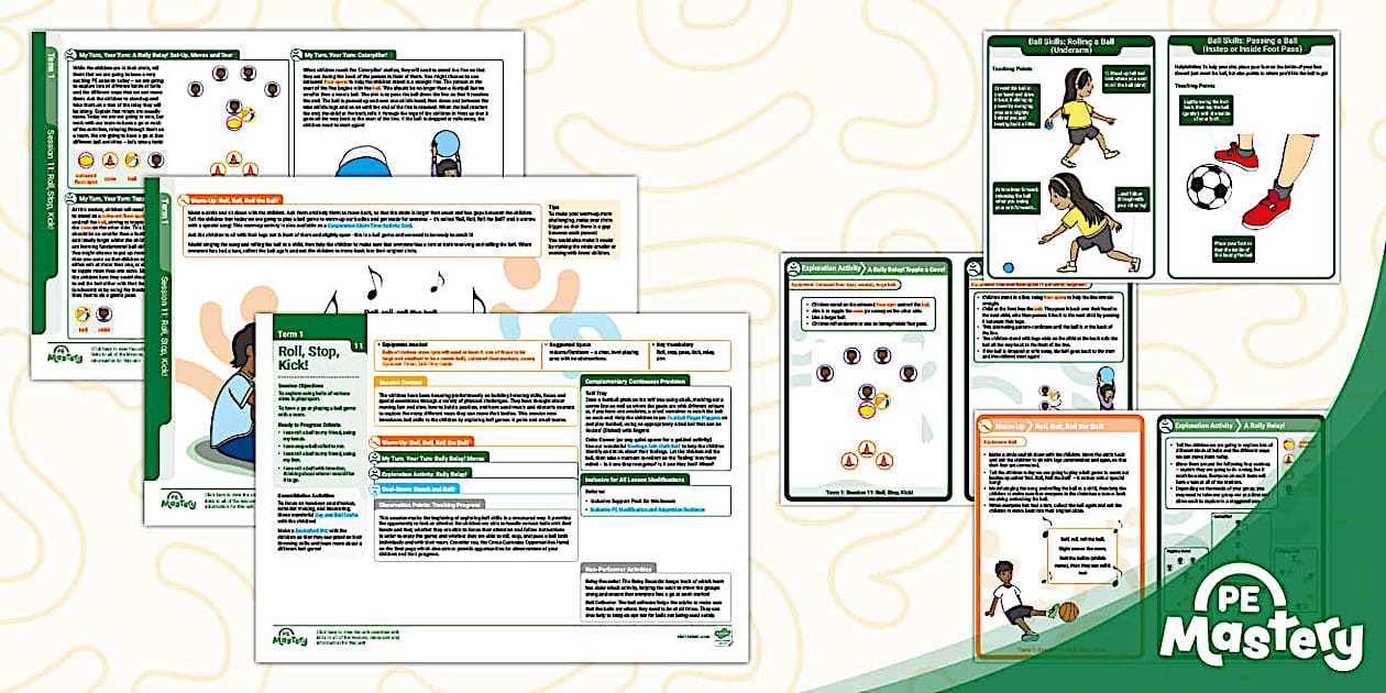 PE Mastery: Roll, Stop, Kick! – Nursery Ball Skills Session