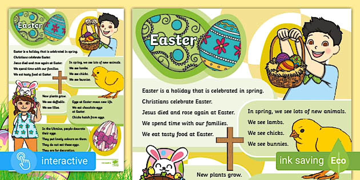 Easter Differentiated Reading Comprehension