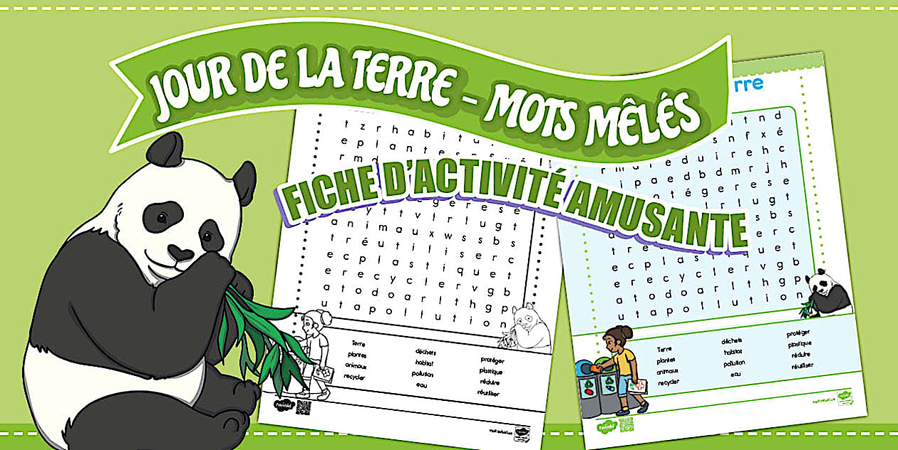Jour de la Terre – Mots mêlés