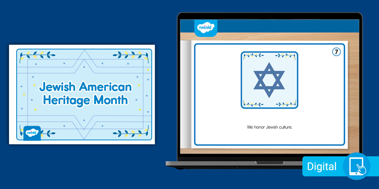 Jewish American Heritage Month Emergent Reader eBook
