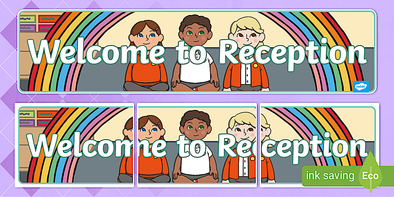 Editable Welcome to Reception Display Banner (teacher made)