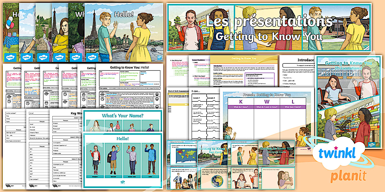 Getting to Know You - French for Kids - Resources - Twinkl