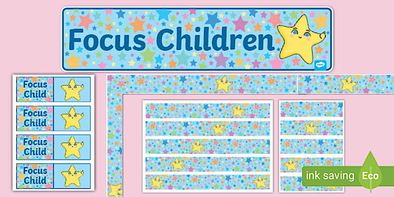 Focus Children Display Pack (teacher made) - Twinkl
