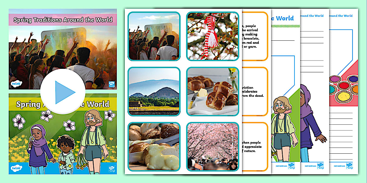 EAL: Spring Around the World PowerPoint and Activity Pack