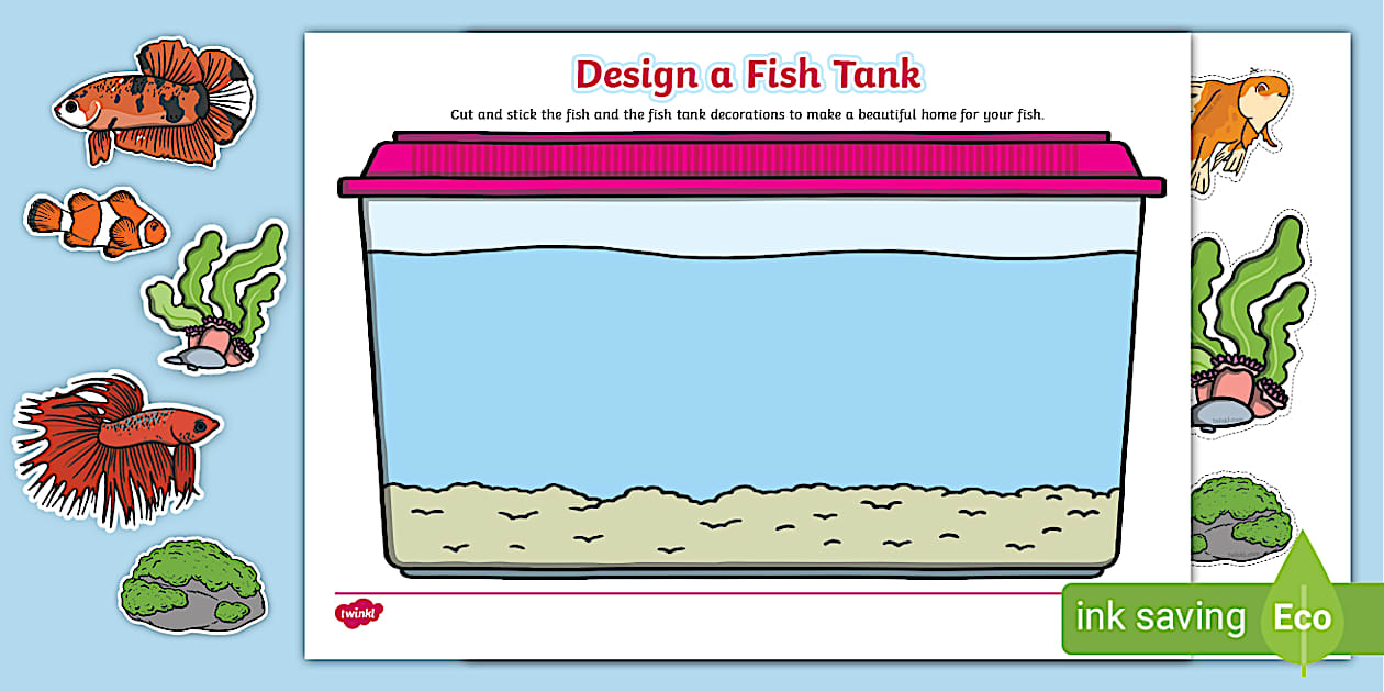 Design a Fish Tank Cutting Skills Activity (teacher made)