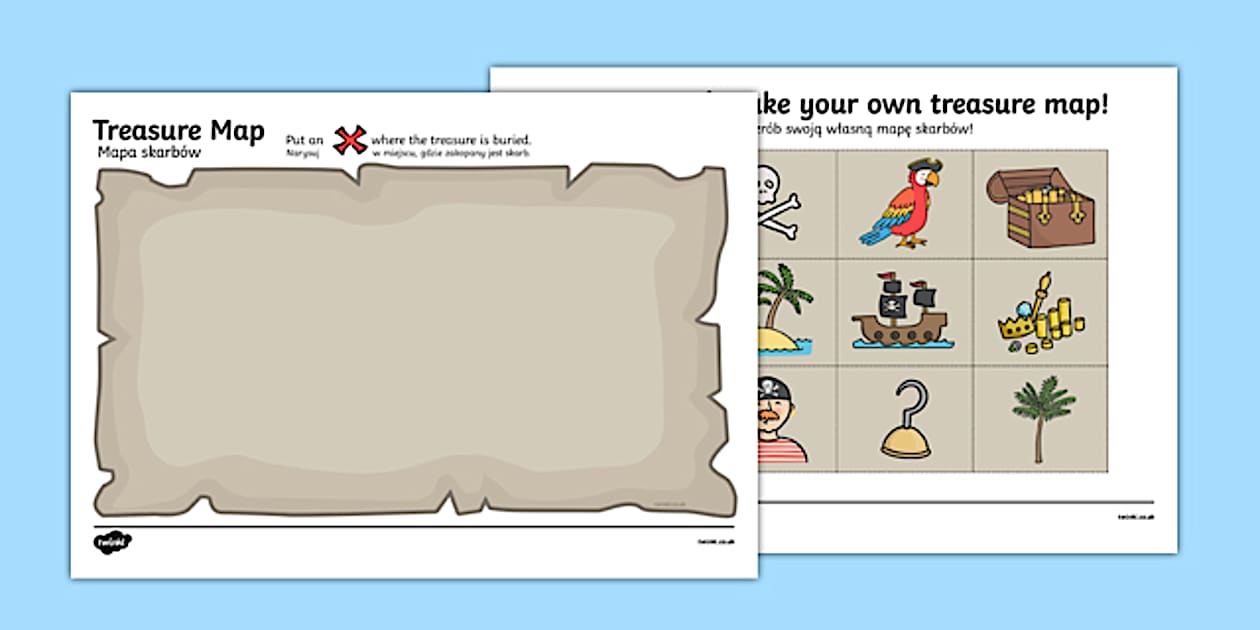 Treasure Map Activity Polish Translation (teacher made)