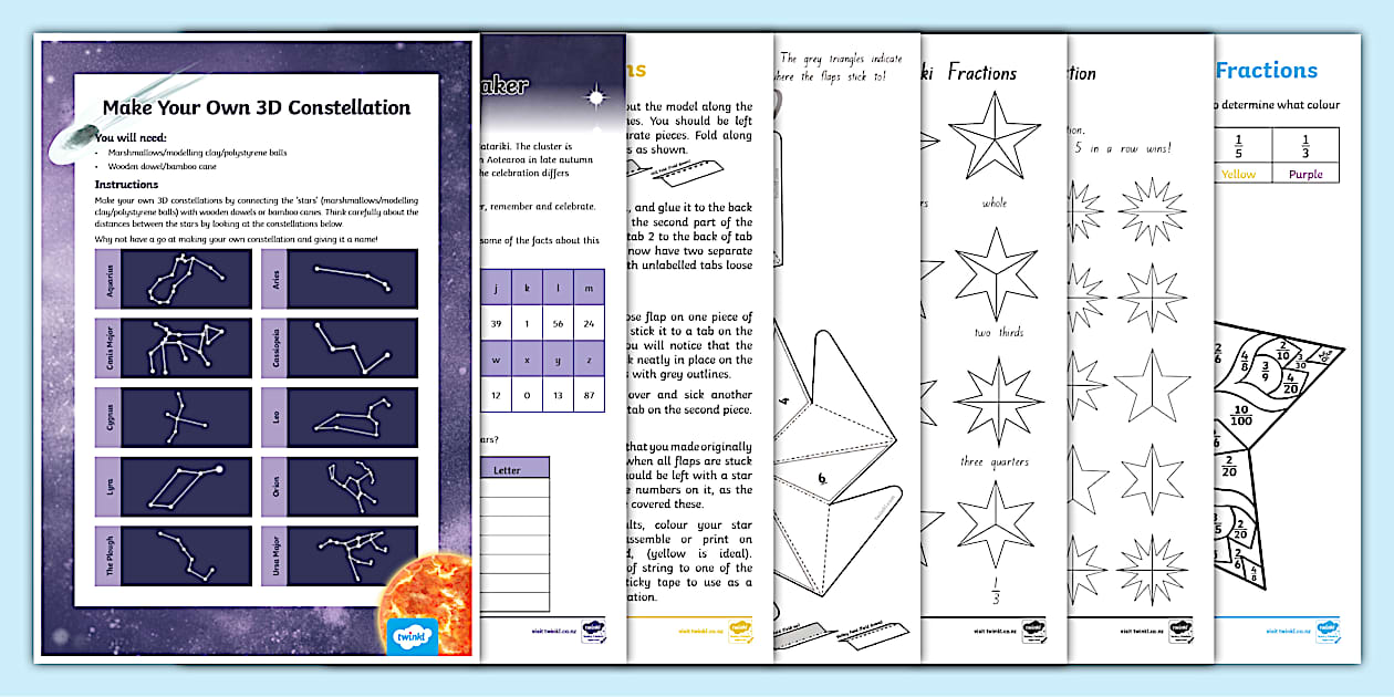 Matariki Maths Resource Pack (Years 5-8) - Twinkl