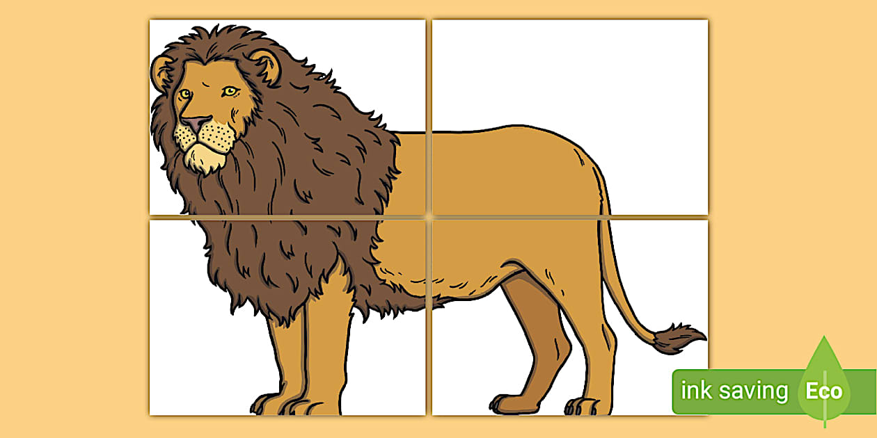 Extra Large Display Lion Cut-Out (Teacher-Made) - Twinkl