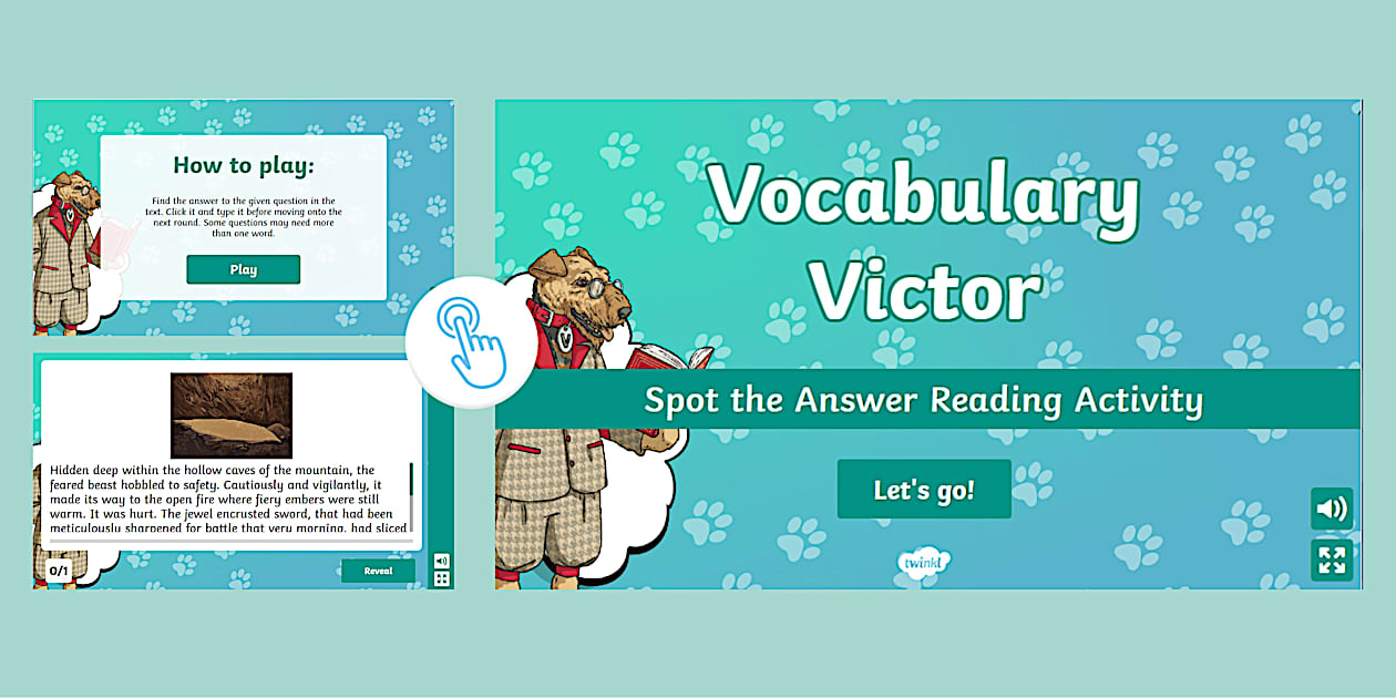 Vocabulary Victor Spot the Answer Activity - KS2 Revision