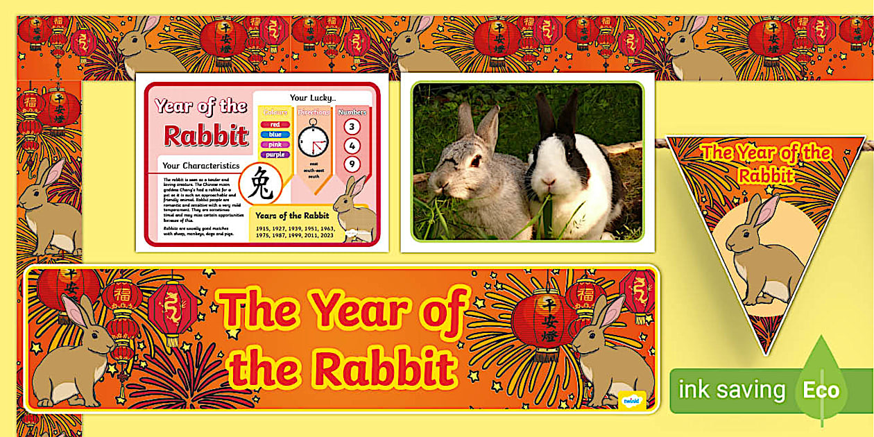 KS1 Year of the Rabbit Display Pack (teacher made) - Twinkl