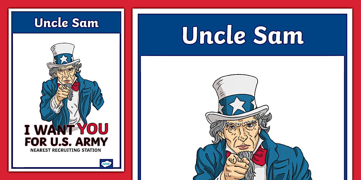 Uncle Sam Display Poster (teacher made) - Twinkl