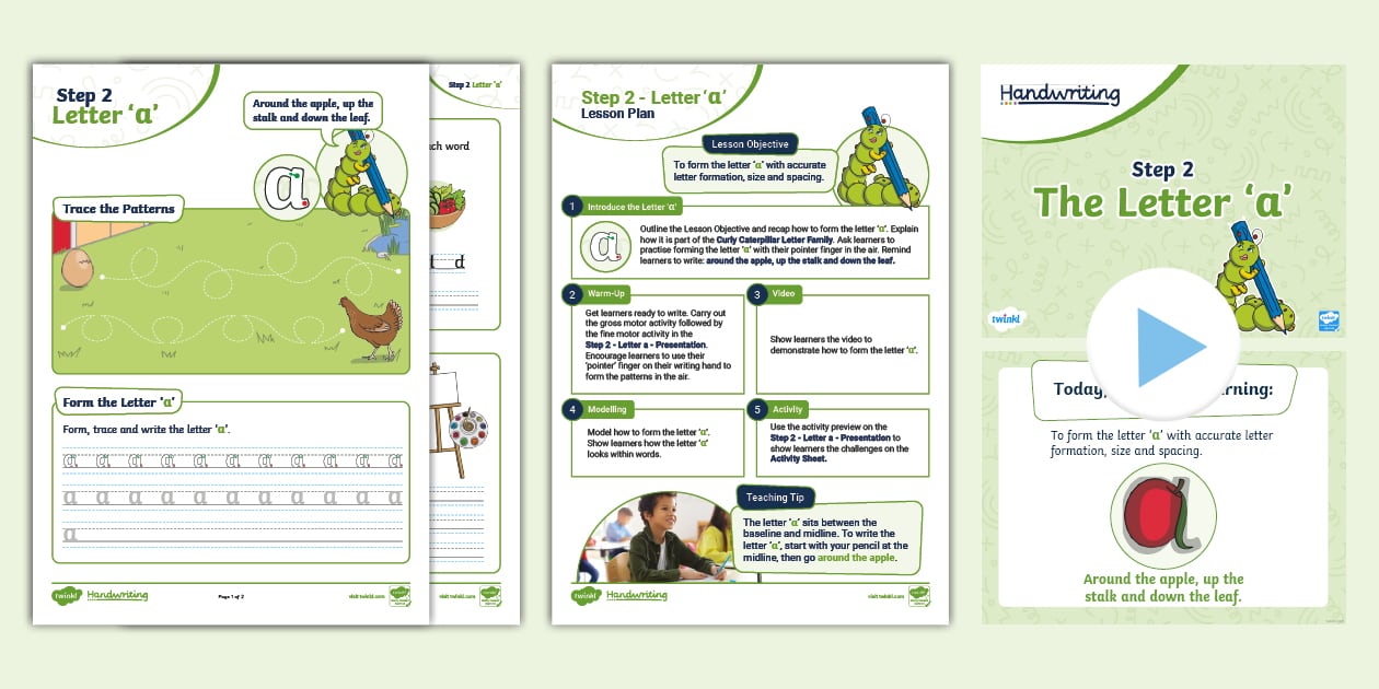 Step 2 Joined Handwriting Letter ‘a' Pack (teacher made)