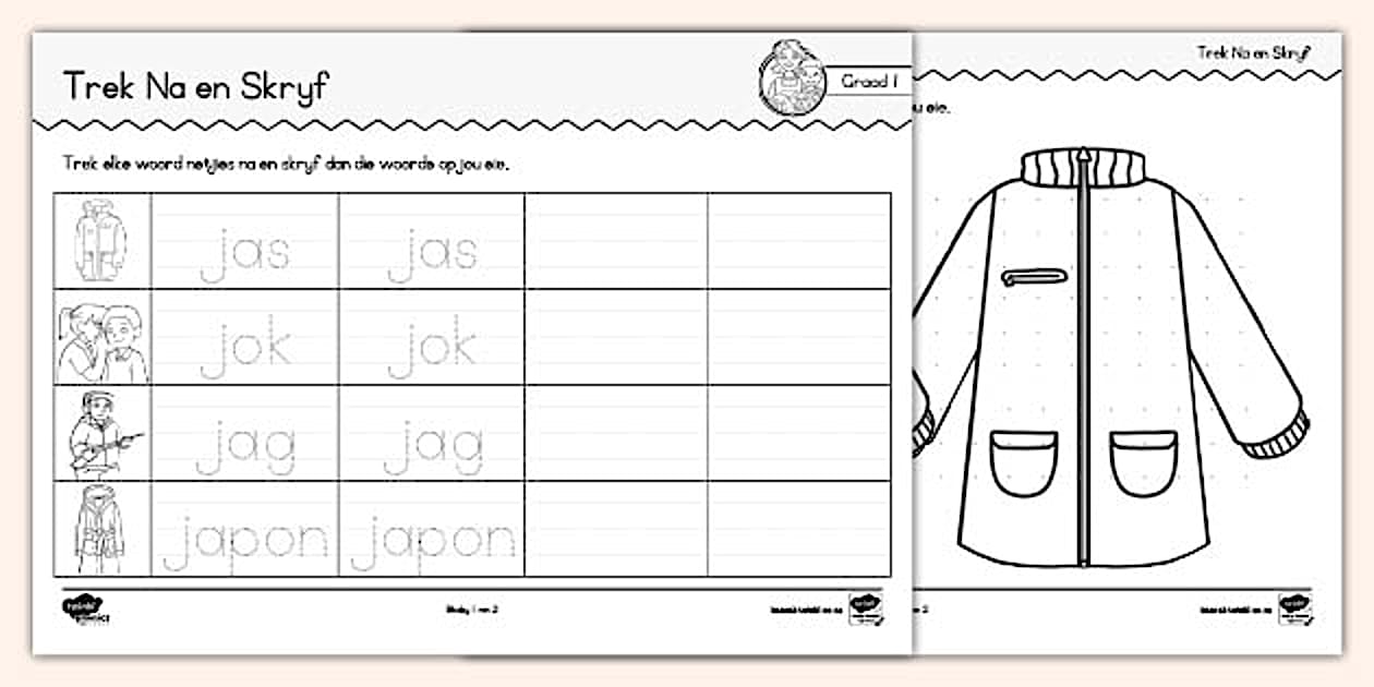 Graad 1 Klanke Handskrif en Lettervorming j - Twinkl