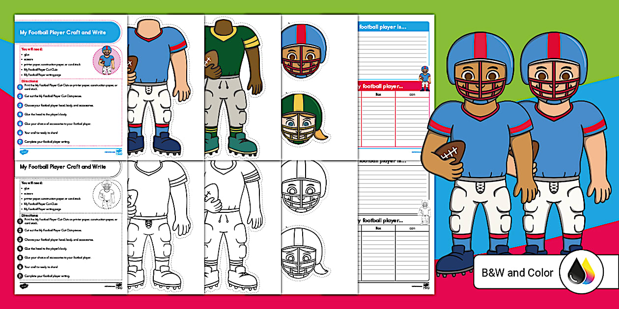 Football Player Craft | Kindergarten Resource | Twinkl USA