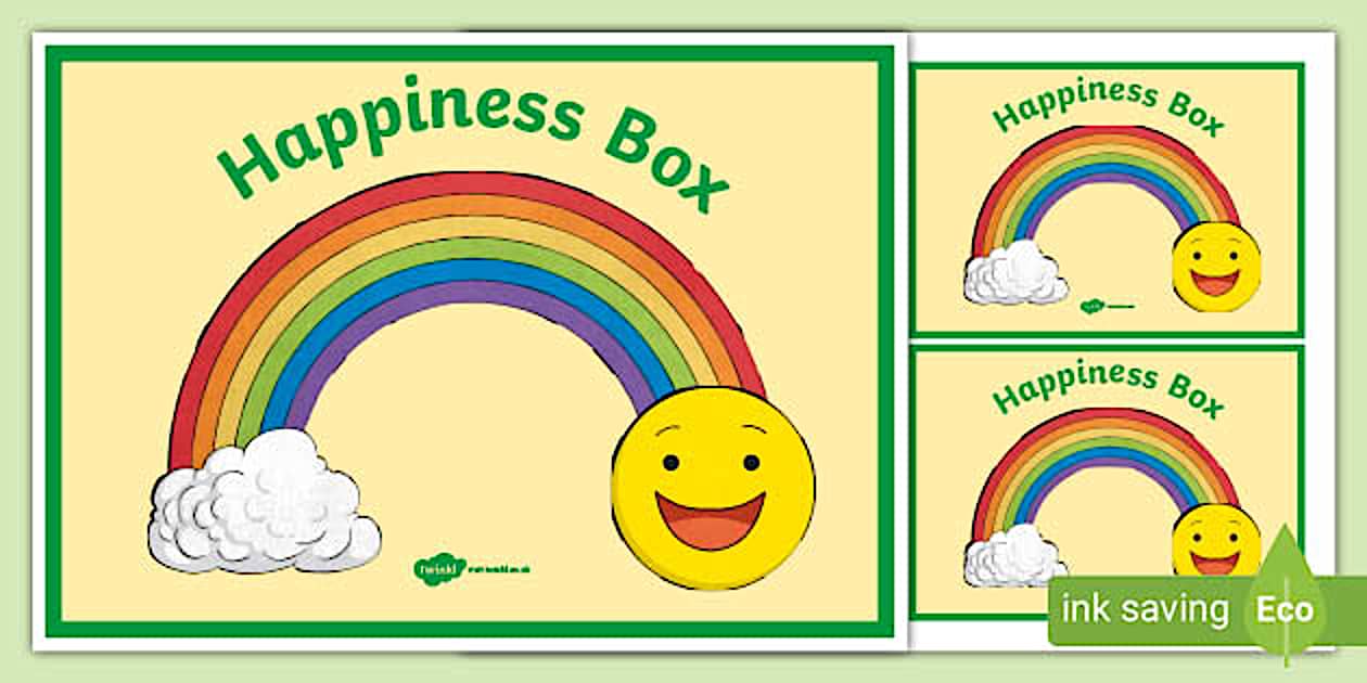Happiness Box Label (teacher made) - Twinkl