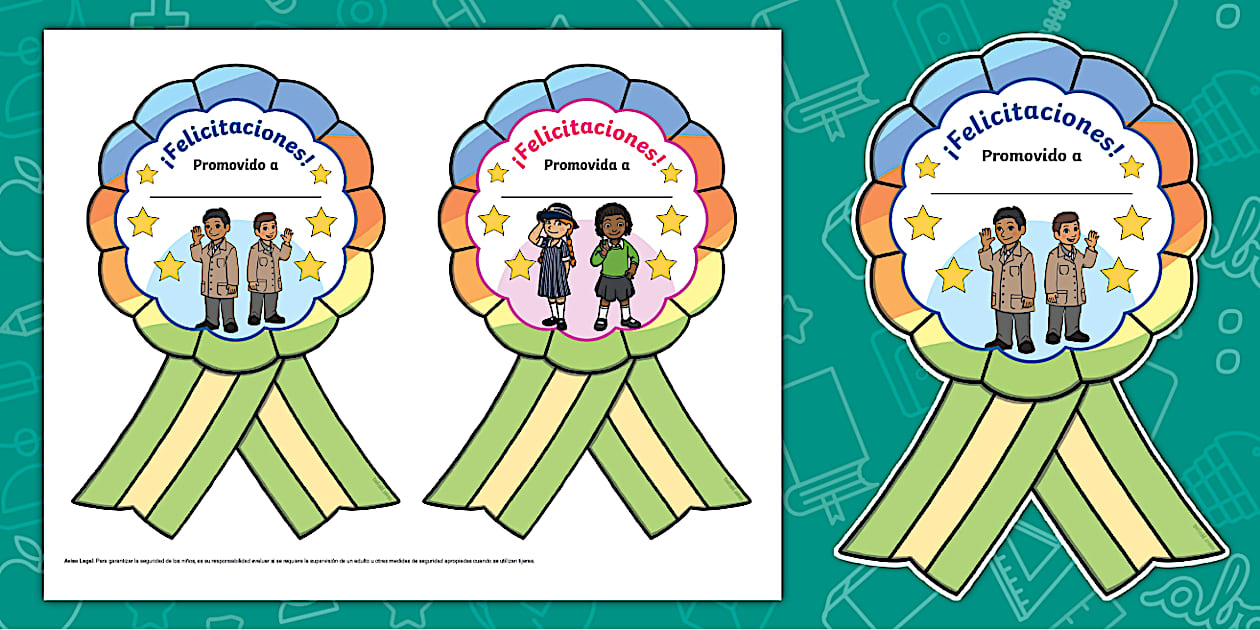 Escarapela: Promovid@ al Siguiente Grado - Twinkl