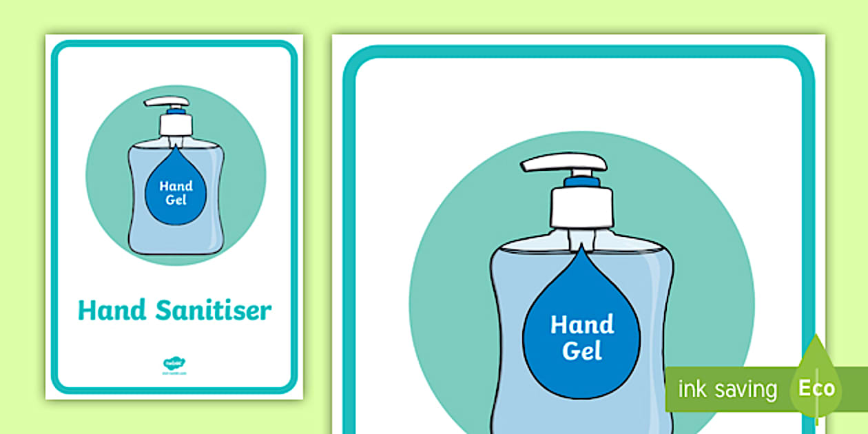 Hand Gel Display Poster (teacher made) - Twinkl
