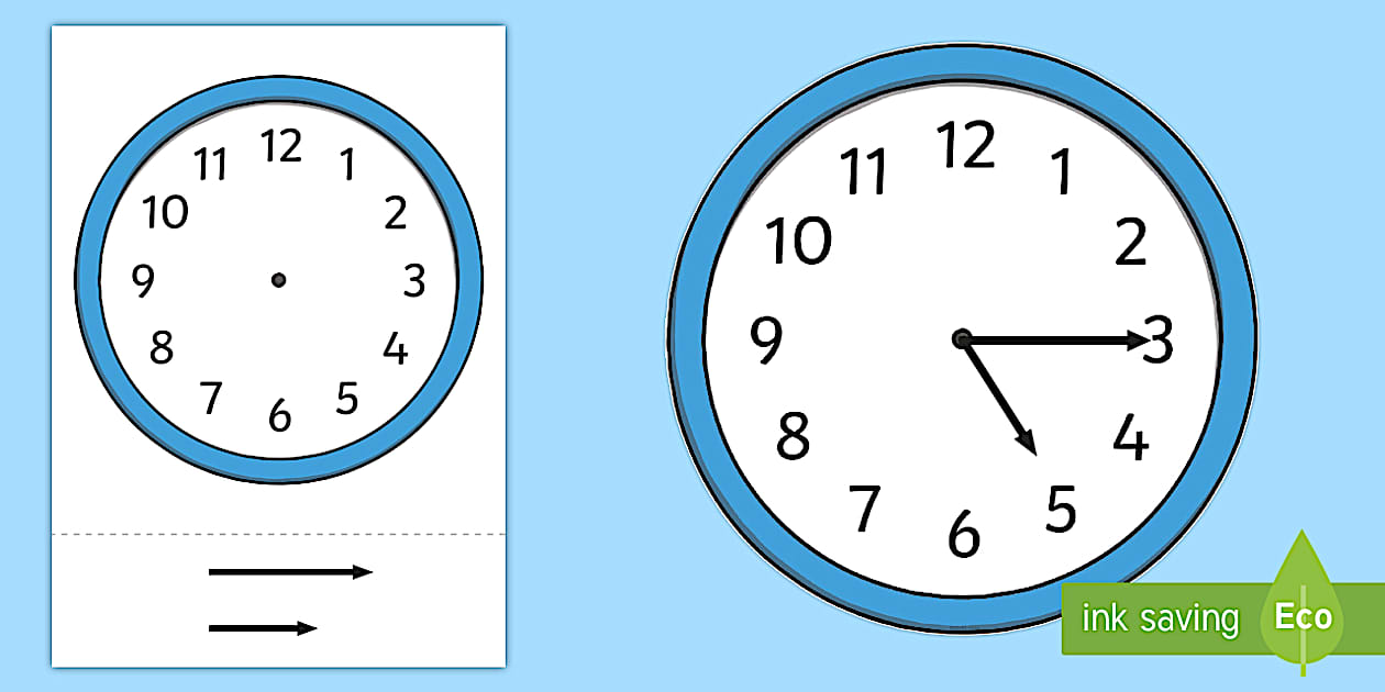 Blank Analogue Clock Face | Make Your Own Clock - Twinkl