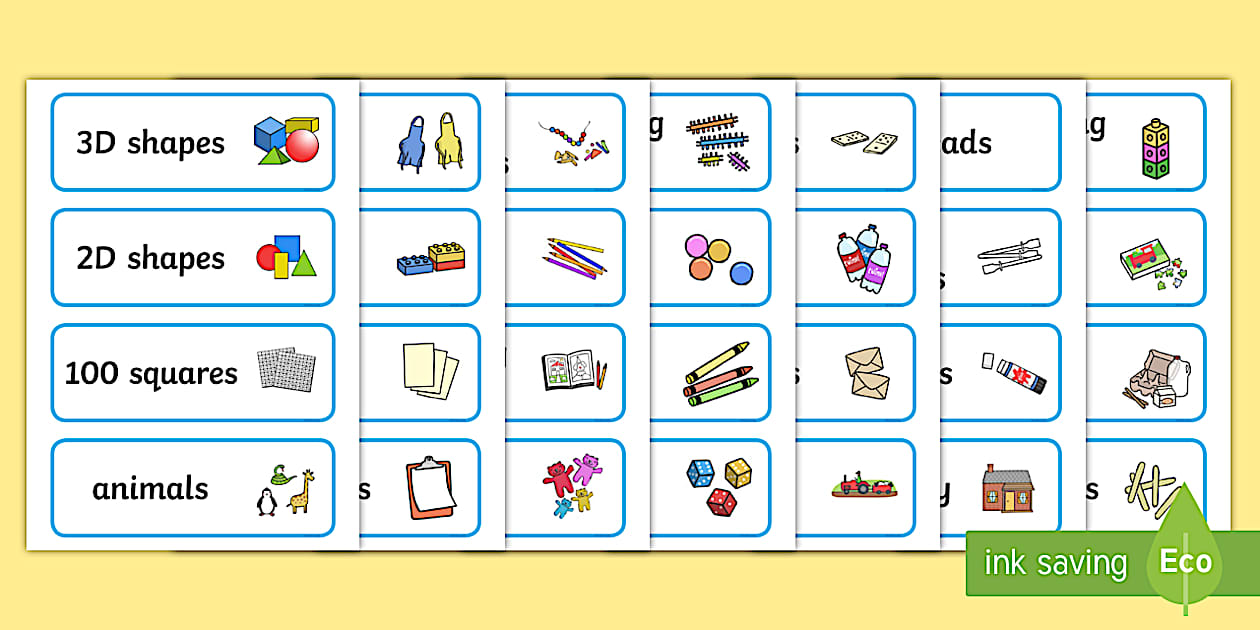 👉 Free Printable Classroom Resource Labels - Teacher Resources