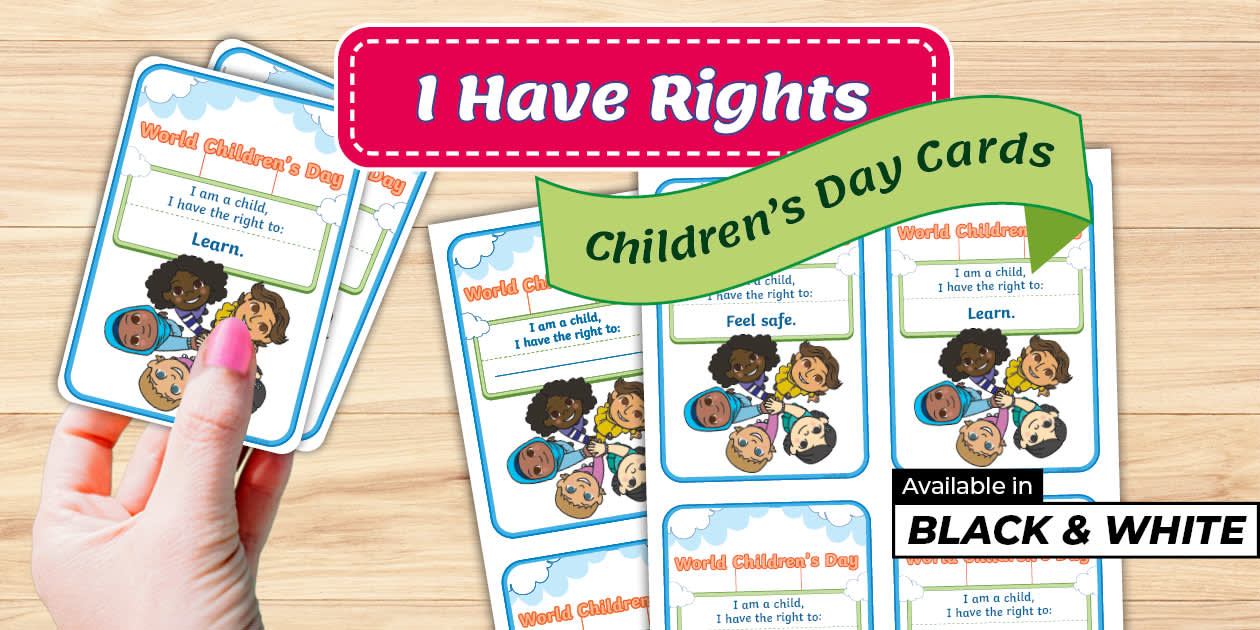 I Have Rights Children's Day Cards