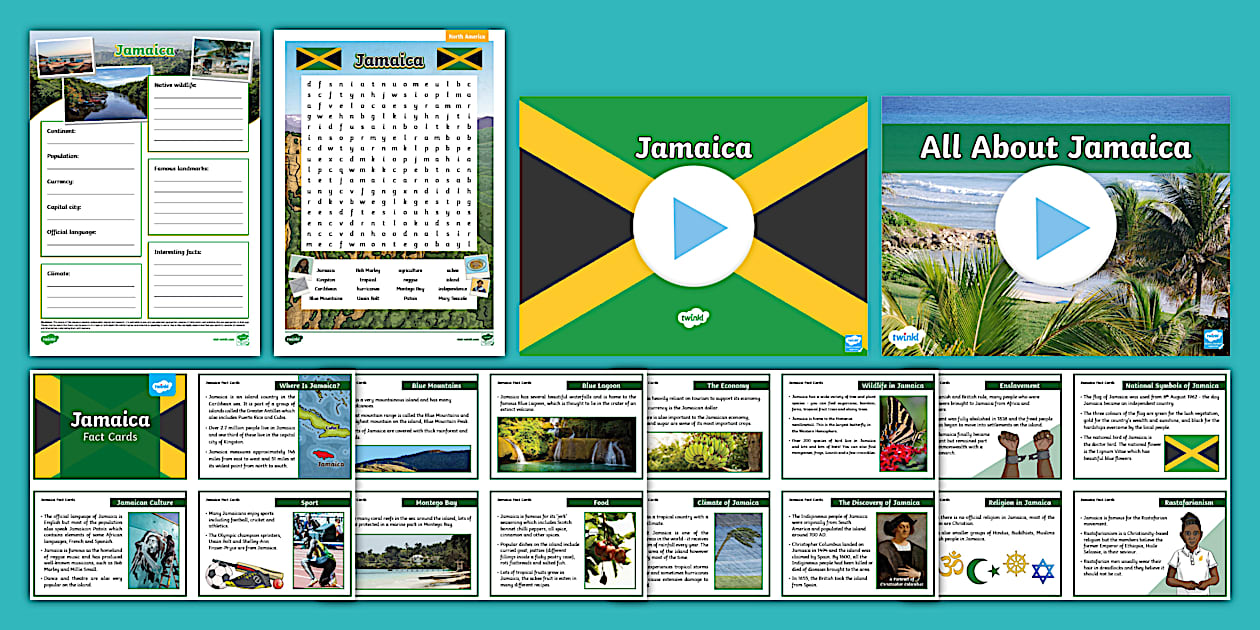 Jamaica facts files (Teacher-Made) - Twinkl