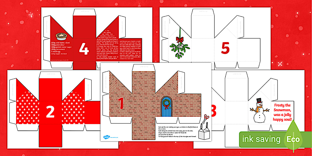 Advent Calendar Boxes | Festive Classroom | Primary Resource
