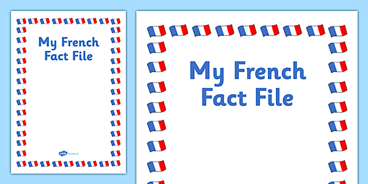 My French Fact File | France Cover Page | Primary Resources