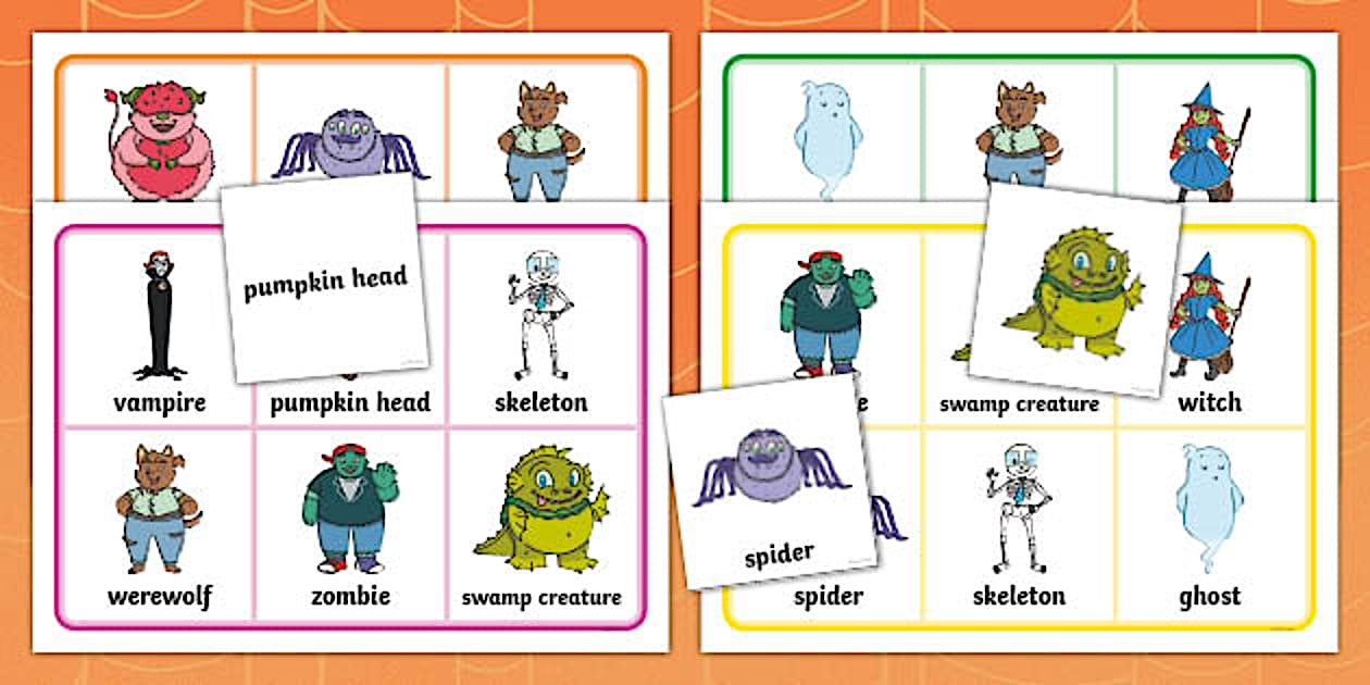 Halloween Monsters Bingo (Teacher-Made) - Twinkl