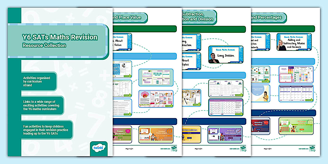 👉 Y6 SATs Maths Revision Resource Collection - Twinkl