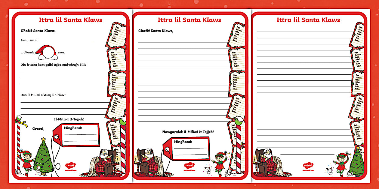 Il-Milied: Ittra lil Santa Klaws