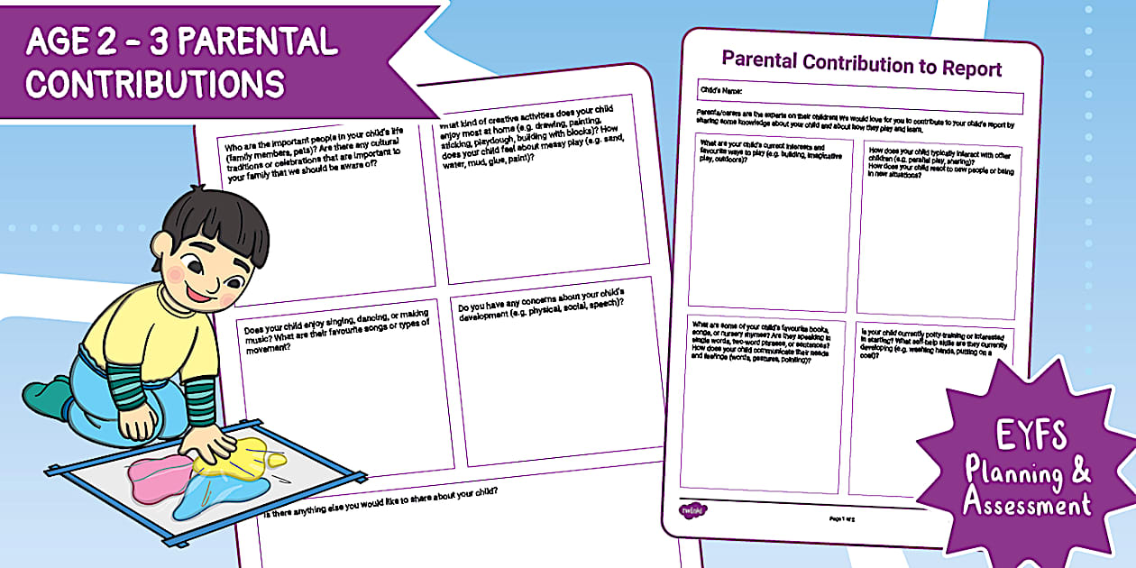 Northern Ireland EYFS Age 2 - 3 Parental Contributions