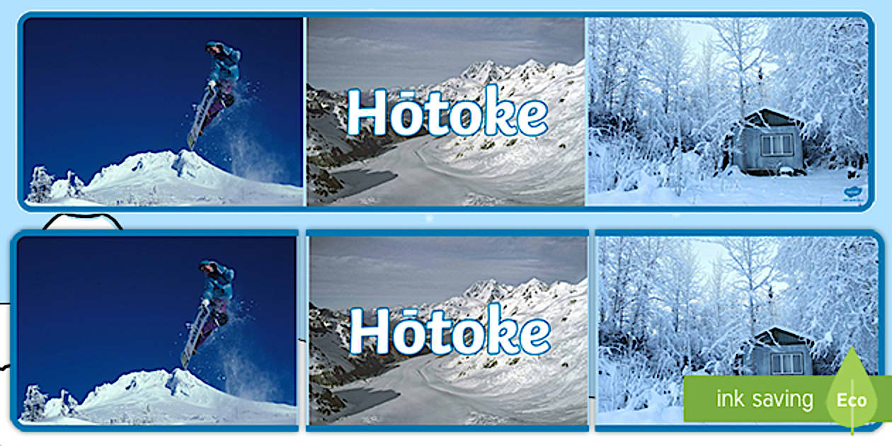 Winter Photo Display Banner Te Reo Māori - Twinkl